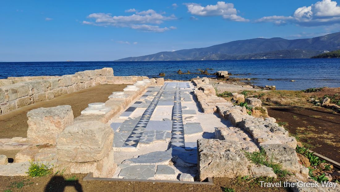 The Ancient Port Of Kechries In Corinth Greece